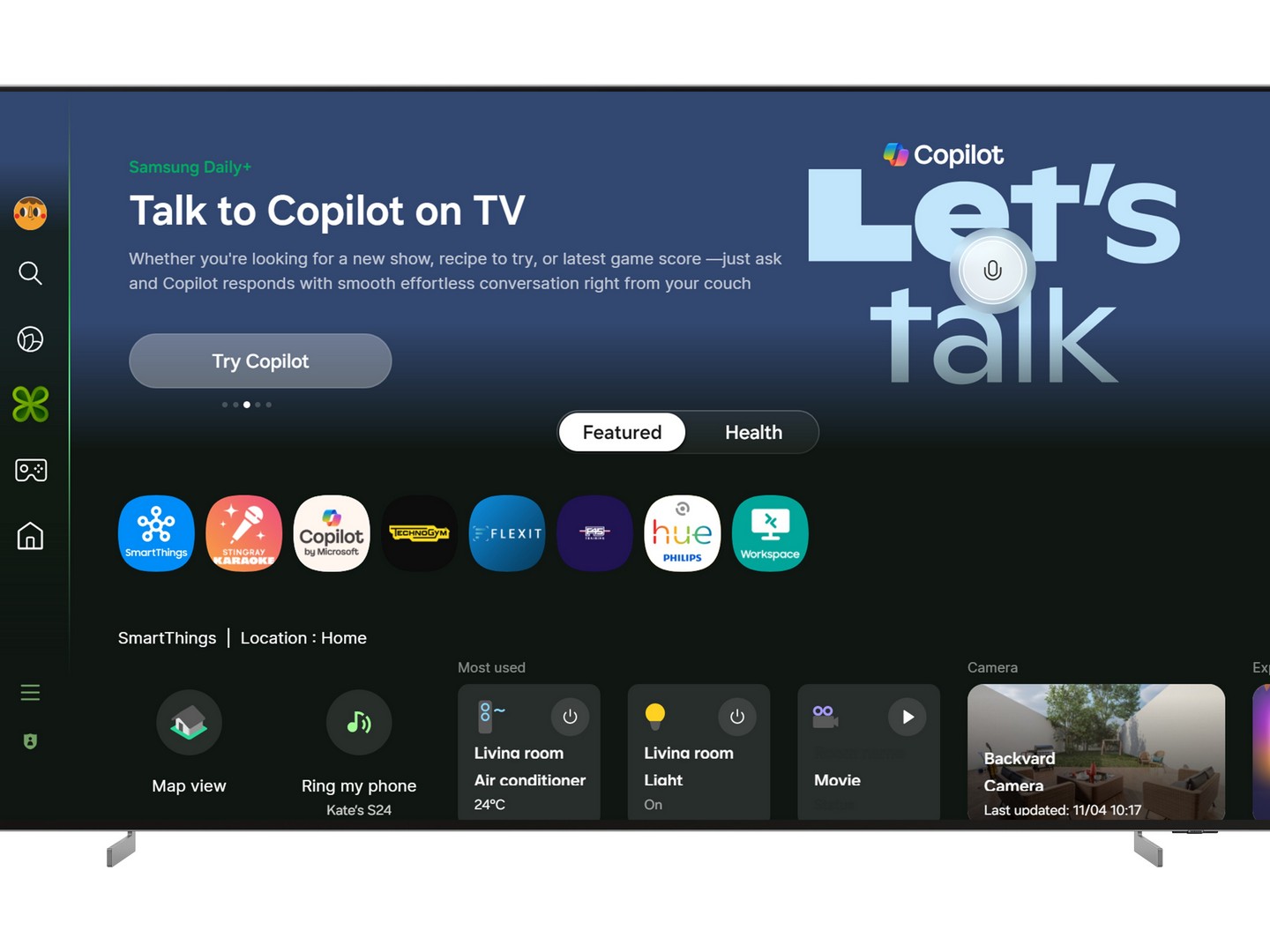 Microsoft Copilot Arrives on Samsung TVs and Monitors, Available Now
